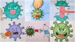 Simple Drawing of Corona Virus Video Tutorial for All - Kids Art & Craft