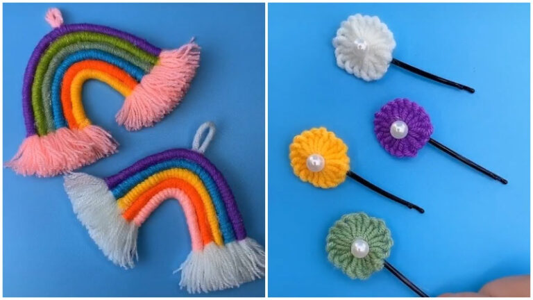 Simple Yarn And Wool Crafts Video Tutorial for Everyone - Kids Art & Craft