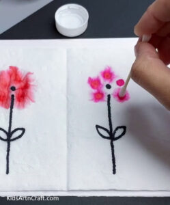 Tissue Paper Flower Artwork For Kids - Kids Art & Craft