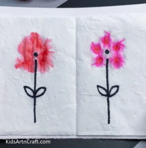 Tissue Paper Flower Artwork For Kids - Kids Art & Craft