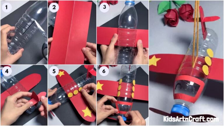 Water Bottle Airplane Tutorial for Kids - Kids Art & Craft