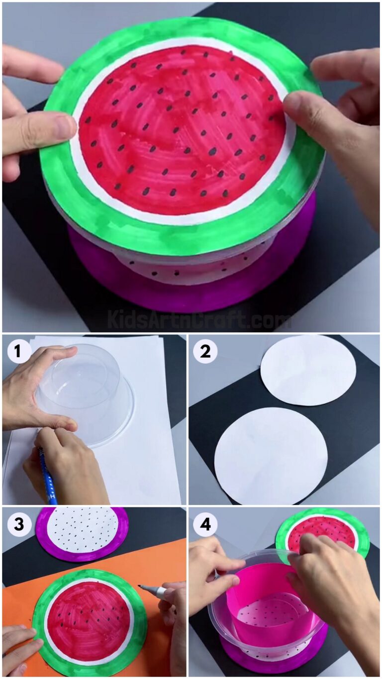 Watermelon Crafts For Kids Easy Tutorial - Kids Art & Craft