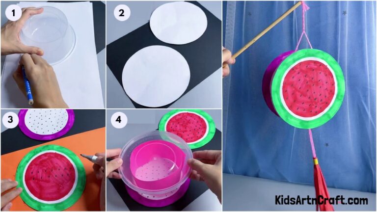 Watermelon Crafts For Kids Easy Tutorial - Kids Art & Craft