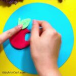 How To Make Caterpillar Eating Apple Using Clay - Kids Art & Craft
