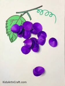 Amazing Paper Grapes Art Idea For Beginners - Kids Art & Craft