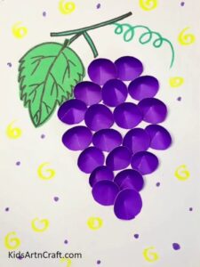 Amazing Paper Grapes Art Idea For Beginners - Kids Art & Craft