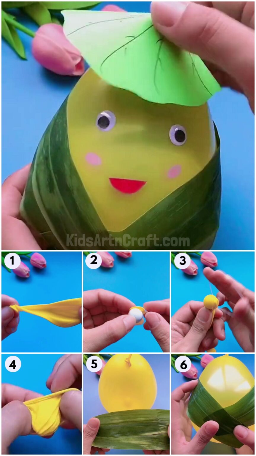 Beautiful Balloon and Clay Craft Tutorial For Kids - Kids Art & Craft