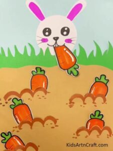 Beautiful Bunny Carrots Craft Tutorial For Kids - Kids Art & Craft