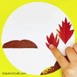 Beautiful Fall Leaf Landscape Art Tutorial For Kids - Kids Art & Craft