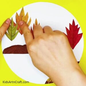 Beautiful Fall Leaf Landscape Art Tutorial For Kids - Kids Art & Craft