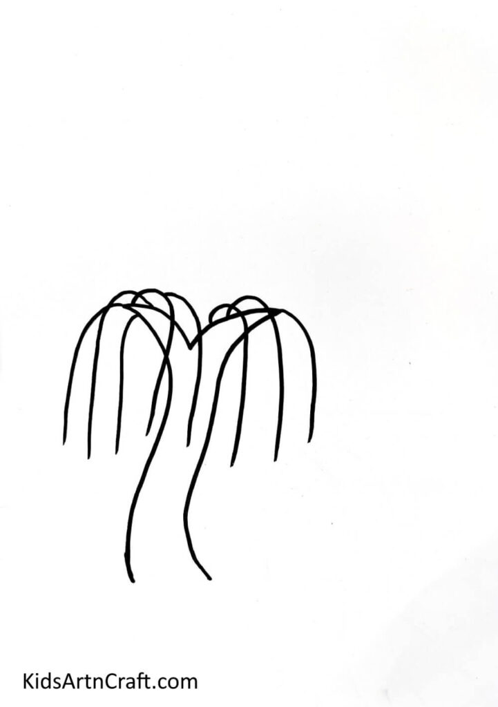 Beautiful Hill Drawing and Scenery For Kids - Kids Art & Craft