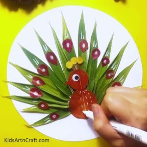 Beautiful Leaf Peacock Craft Idea For Kids - Kids Art & Craft