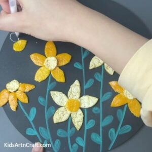 Beautiful Orange Peel Flower Garden Craft To Make With Kids - Kids Art ...