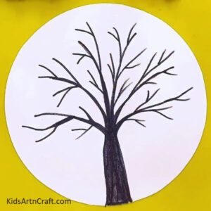 Beautiful Tree Fingerprint Painting Step-by-step Tutorial - Kids Art ...
