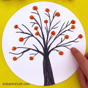 Beautiful Tree Fingerprint Painting Step-by-step Tutorial - Kids Art ...