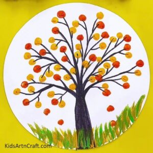 Beautiful Tree Fingerprint Painting Step-by-step Tutorial - Kids Art ...