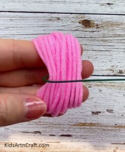 Beautiful Wool Flowers Step-by-step Tutorial For Kids - Kids Art & Craft