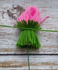 Beautiful Wool Flowers Step-by-step Tutorial For Kids - Kids Art & Craft