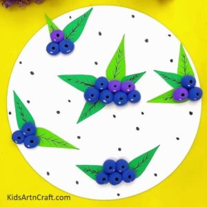 Blueberry Clay Craft Step-by-step Tutorial For Beginners - Kids Art & Craft