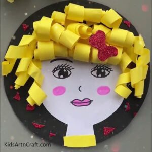 Charming Doll Face Craft Step-by-step Tutorial For Kids - Kids Art & Craft