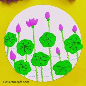 Clay Lotus In Pond Awesome Craft Tutorial For Kids - Kids Art & Craft