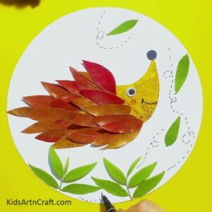 Creative Hedgehog Craft From Fall Leaves Tutorial For Beginners - Kids ...
