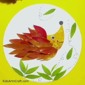 Creative Hedgehog Craft From Fall Leaves Tutorial For Beginners - Kids ...