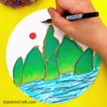 Creative Mountain Scenery Craft From Cardboard - Kids Art & Craft
