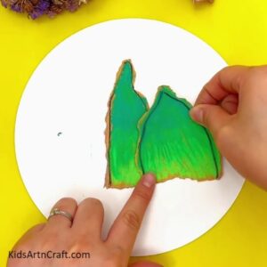 Creative Mountain Scenery Craft From Cardboard - Kids Art & Craft