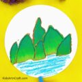 Creative Mountain Scenery Craft From Cardboard - Kids Art & Craft