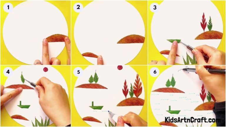 Creative Sea Rock Landscape Craft Tutorial For Kids - Kids Art & Craft