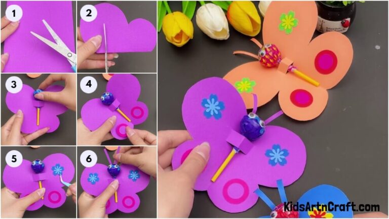 Cute Butterfly Lollipop Packing Ideas For Beginners - Kids Art & Craft