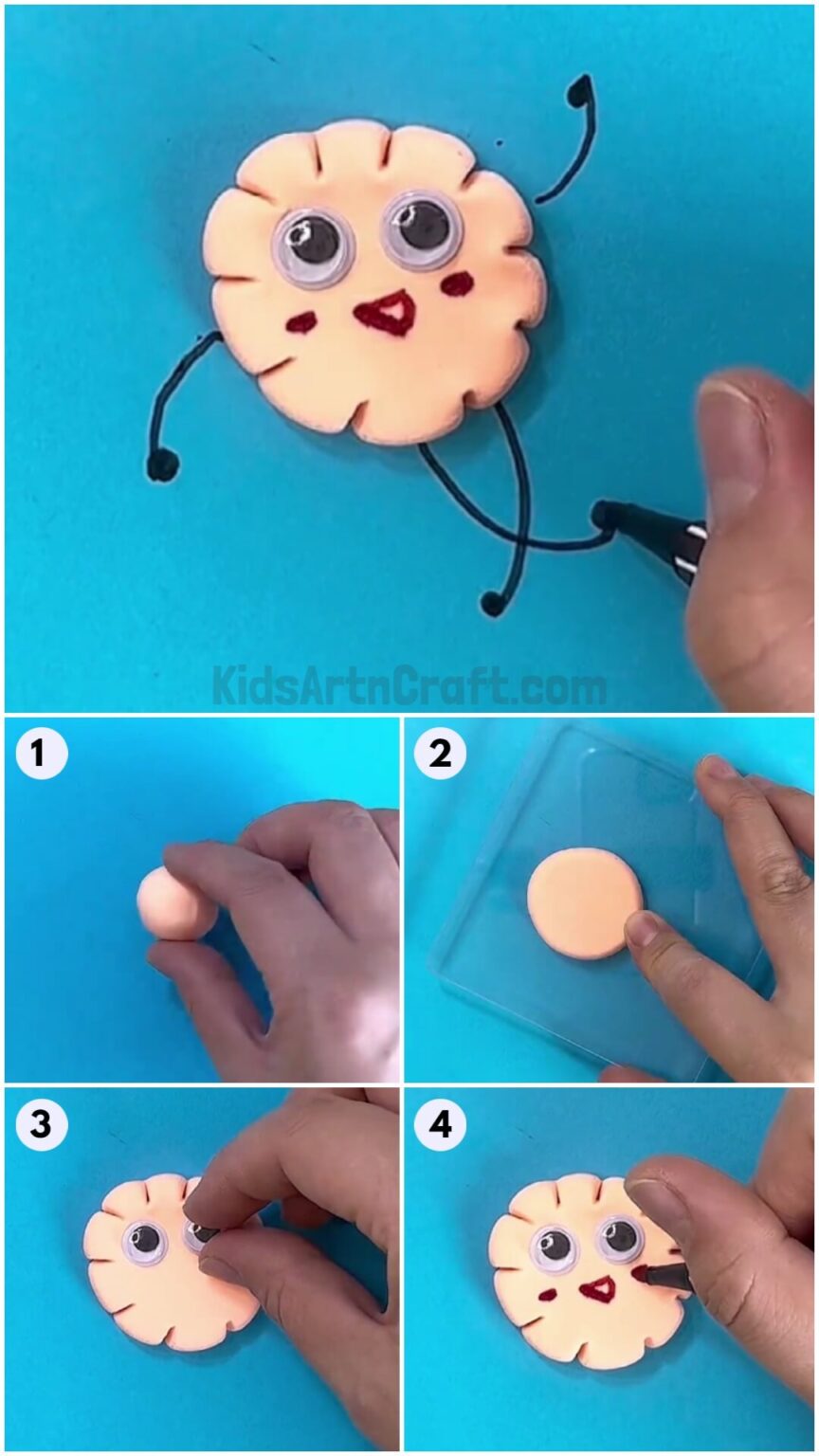 Cute Little Monsters From Clay Craft Tutorial - Kids Art & Craft