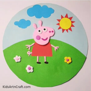Cute Peppa Pig Scenery Craft Step-By-Step Tutorial - Kids Art & Craft