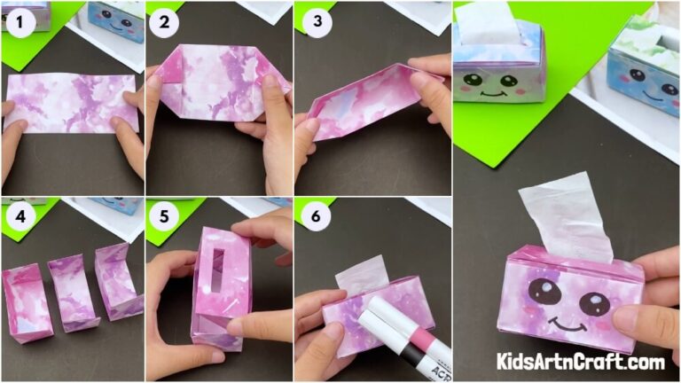 Cute Tissue Box Craft Tutorial For Kids - Kids Art & Craft
