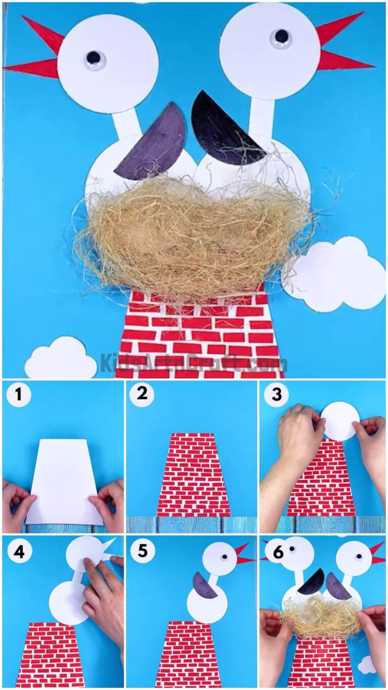 DIY Birds In Nest Craft Step-by-step Tutorial - Kids Art & Craft