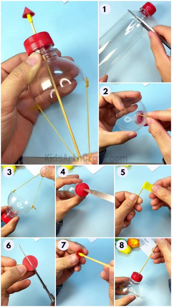 DIY Bottle and Stick Launcher Craft Tutorial For kids - Kids Art & Craft