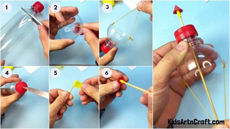 DIY Bottle and Stick Launcher Craft Tutorial For kids - Kids Art & Craft