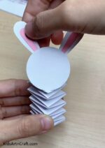 DIY Bouncing Paper Bunny Craft for kids - Kids Art & Craft