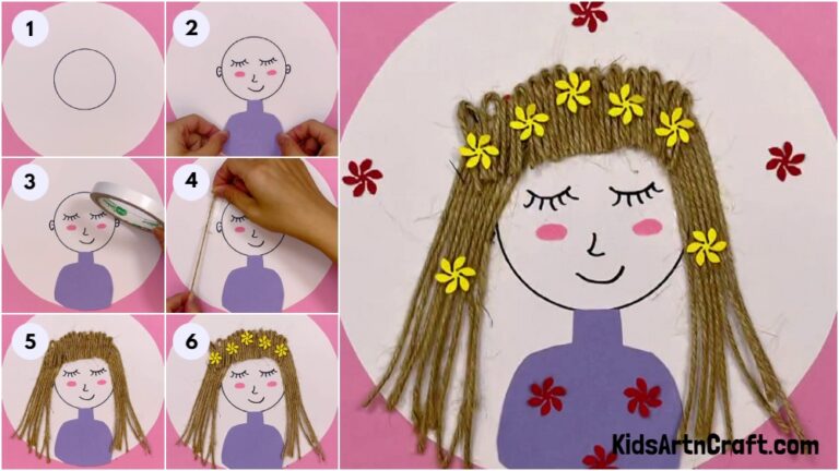 DIY Doll Making Step by Step Easy Tutorial for Kids - Kids Art & Craft