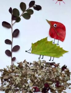 DIY Fall Leaf Hedgehog & Bird Craft Tutorial For Beginners - Kids Art ...