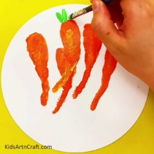 DIY Handprint Carrots In a Basket Painting Tutorial - Kids Art & Craft