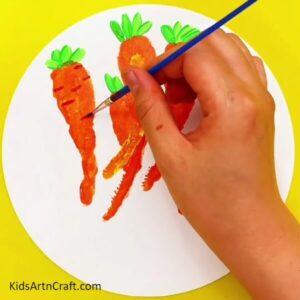 DIY Handprint Carrots In a Basket Painting Tutorial - Kids Art & Craft