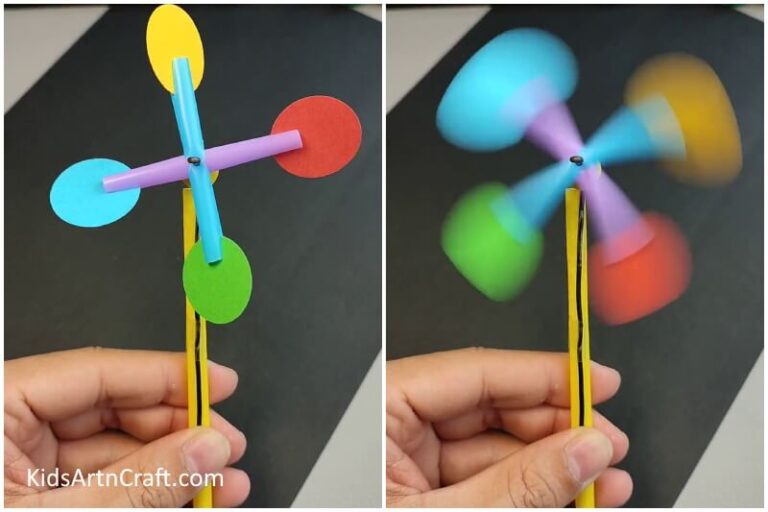 DIY Handmade Straw Fan Easy Tutorial for Kids - Kids Art & Craft