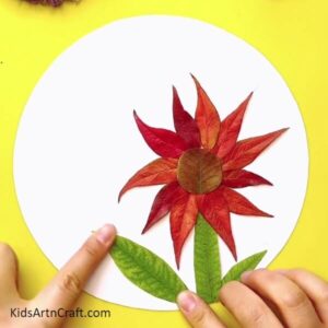 DIY Leaves Flower Garden With Butterfly Craft Tutorial - Kids Art & Craft