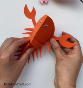 DIY Moving Paper Lobster Craft For Kids - Kids Art & Craft