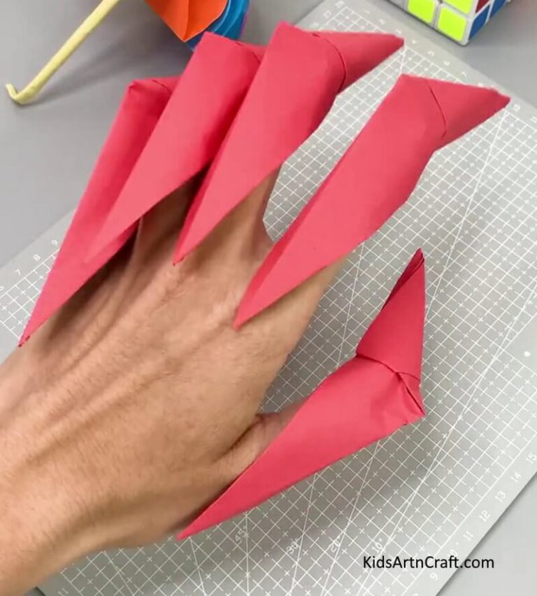 DIY Origami Paper Claws Easy Tutorial For Kids - Kids Art & Craft