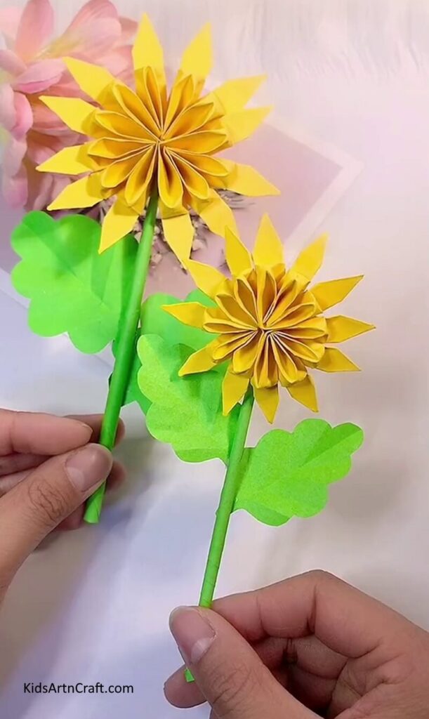 Easy Origami Flower Craft For Kids - Kids Art & Craft