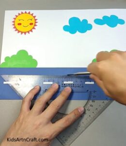 DIY Paper Car Scenery Craft tutorial for kids - Kids Art & Craft