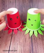Sea Animal Octopus Craft with Waste Material - Kids Art & Craft